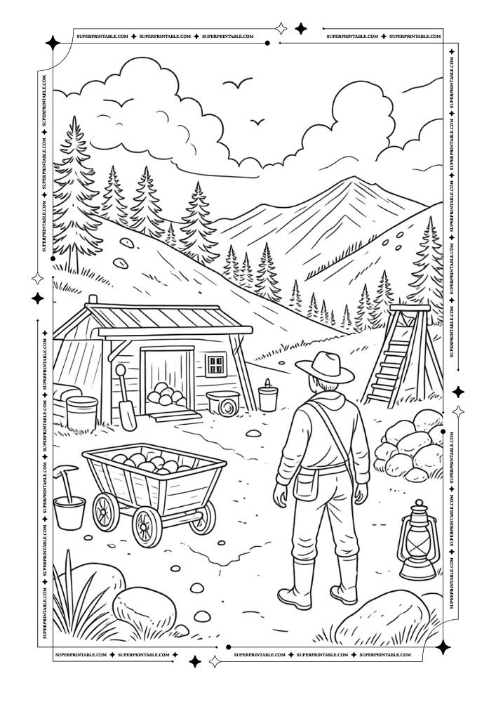 65+ Wild West Coloring Pages (Free PDF Printables)