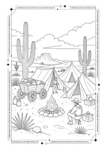 65+ Wild West Coloring Pages (Free PDF Printables)
