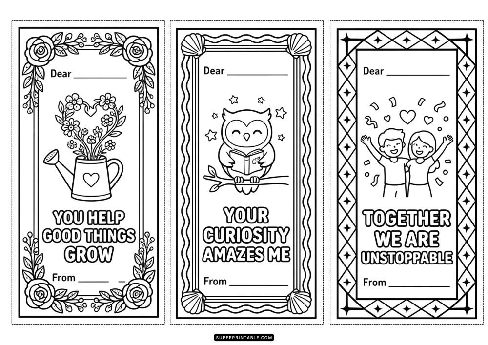 36 Kindness Bookmarks Coloring Pack (Free PDF Printable)