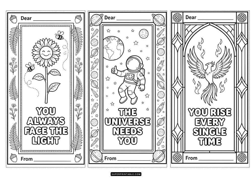 36 Kindness Bookmarks Coloring Pack (Free PDF Printable)