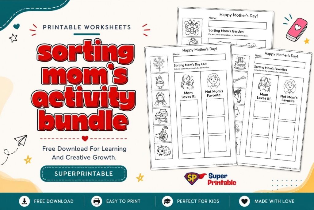 Sorting Mom's Activity Bundle (Free PDF Printable)