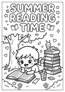 20 Summer Vacation Coloring Pages (Free PDF Printable)