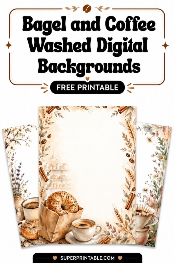 12+ Bagel and Coffee Washed Digital Backgrounds (Free PDF)