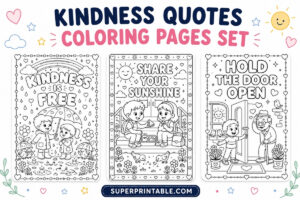 20 Kindness Quotes Coloring Pages (Free PDF Printables)