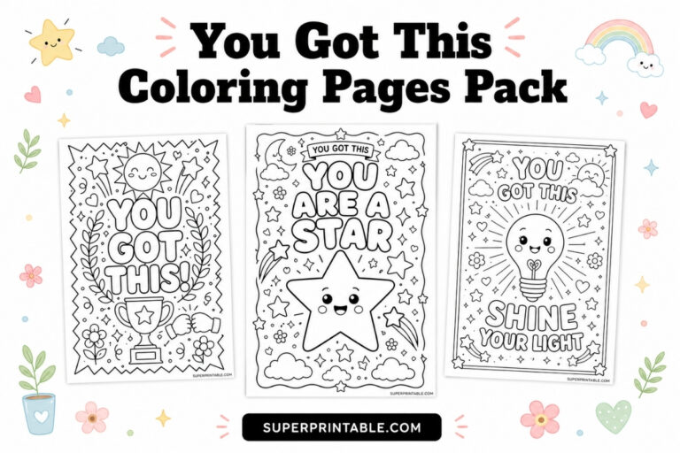 20 You Got This Coloring Pages (Free PDF Printables)