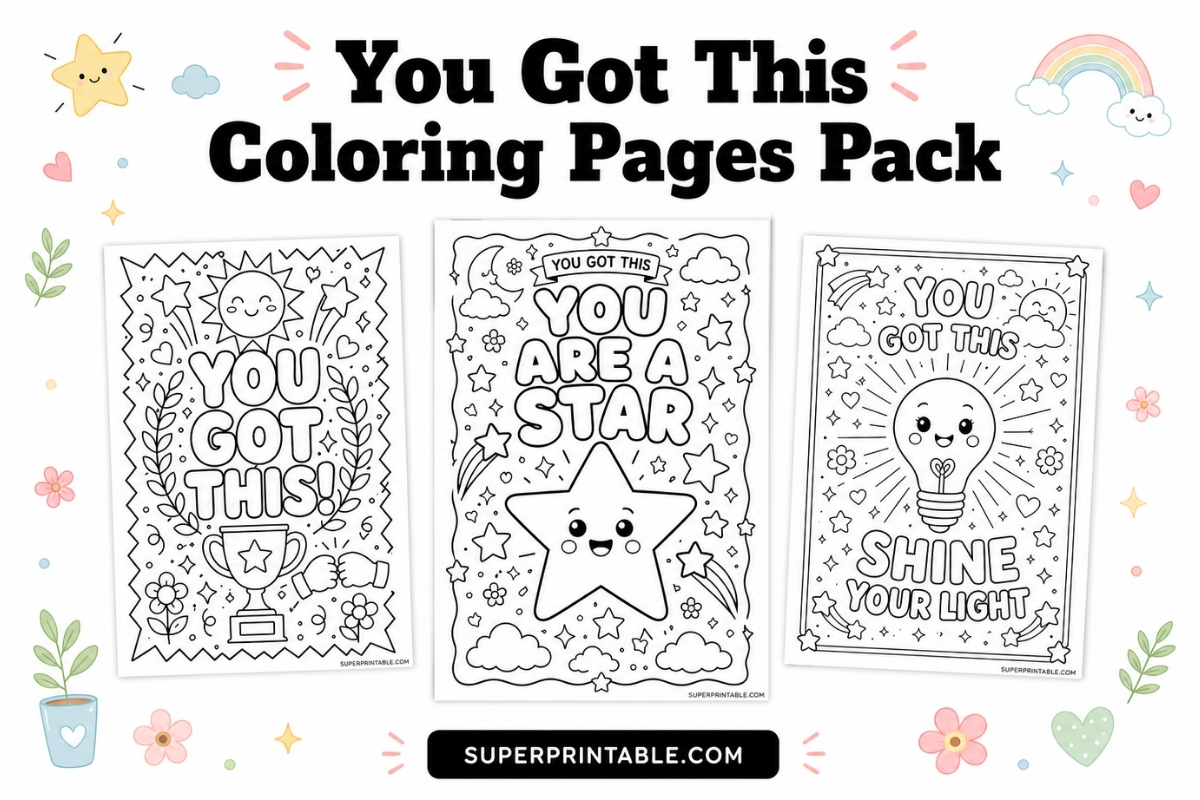 20 You Got This Coloring Pages (Free PDF Printables)
