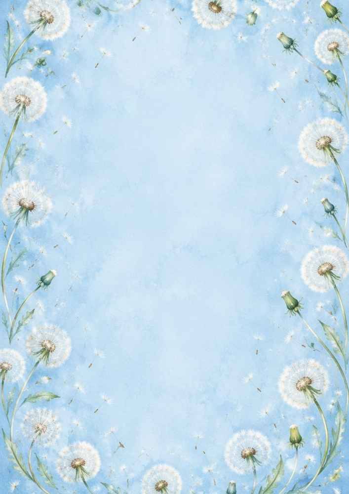 20 Dandellion Digital Backgrounds (Free PDF Printables)