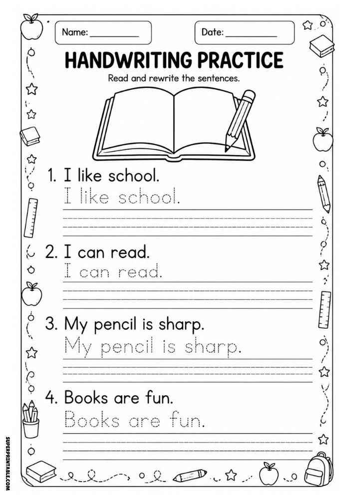 15+ Handwriting Practice Worksheets (Free PDF Printables)