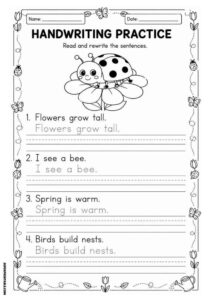 15+ Handwriting Practice Worksheets (Free PDF Printables)